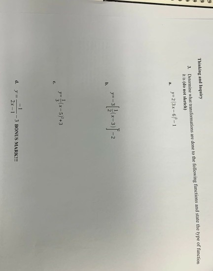 Solved Thinking and Inquiry 3. Determine what | Chegg.com