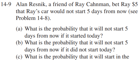 Solved t-9 Alan Resnik, a friend of Ray Cahnman, bet Ray $5 | Chegg.com