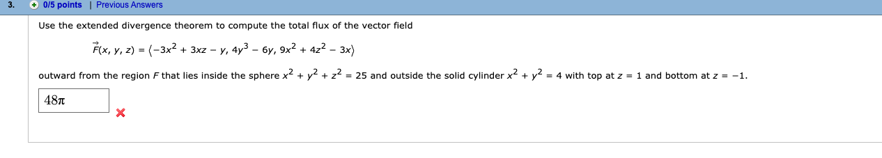 Solved 3. 0/5 points | Previous Answers Use the extended | Chegg.com