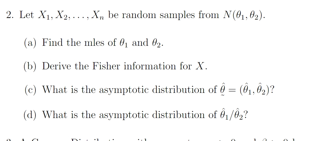 Solved Let x1,x2,dots,xn ﻿be random samples from | Chegg.com