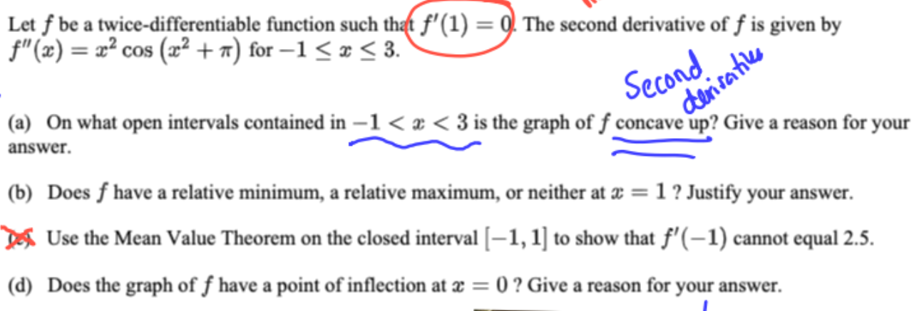 Solved Let f be a twice-differentiable function such that | Chegg.com