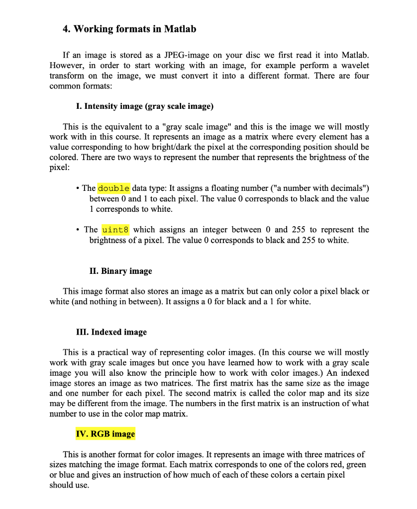Solved EELE 5110 Digital Image Processing Lab. Lab. 2 Basic | Chegg.com
