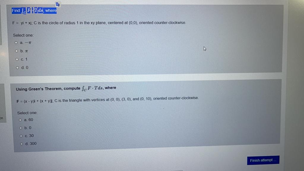 Solved Find J. F.Tds, where F = yi + xj; C is the circle of | Chegg.com