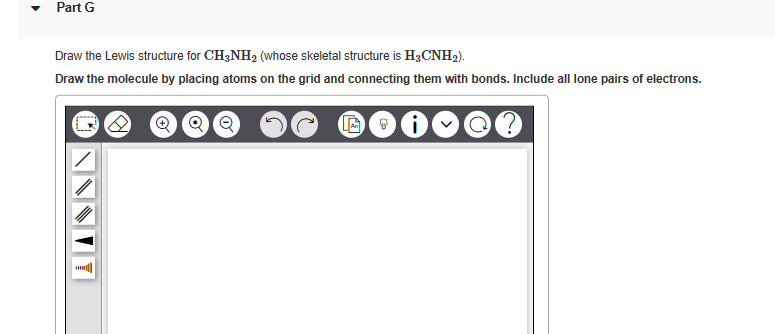 Solved Draw the Lewis structure for CH3NH2 (whose skeletal | Chegg.com