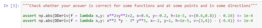 Solved Question 4 Create Python function DDeriv(f,x,y,h,v) | Chegg.com