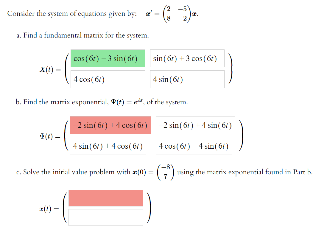 Solved Consider the system of equations given by: X' = 8 a. | Chegg.com