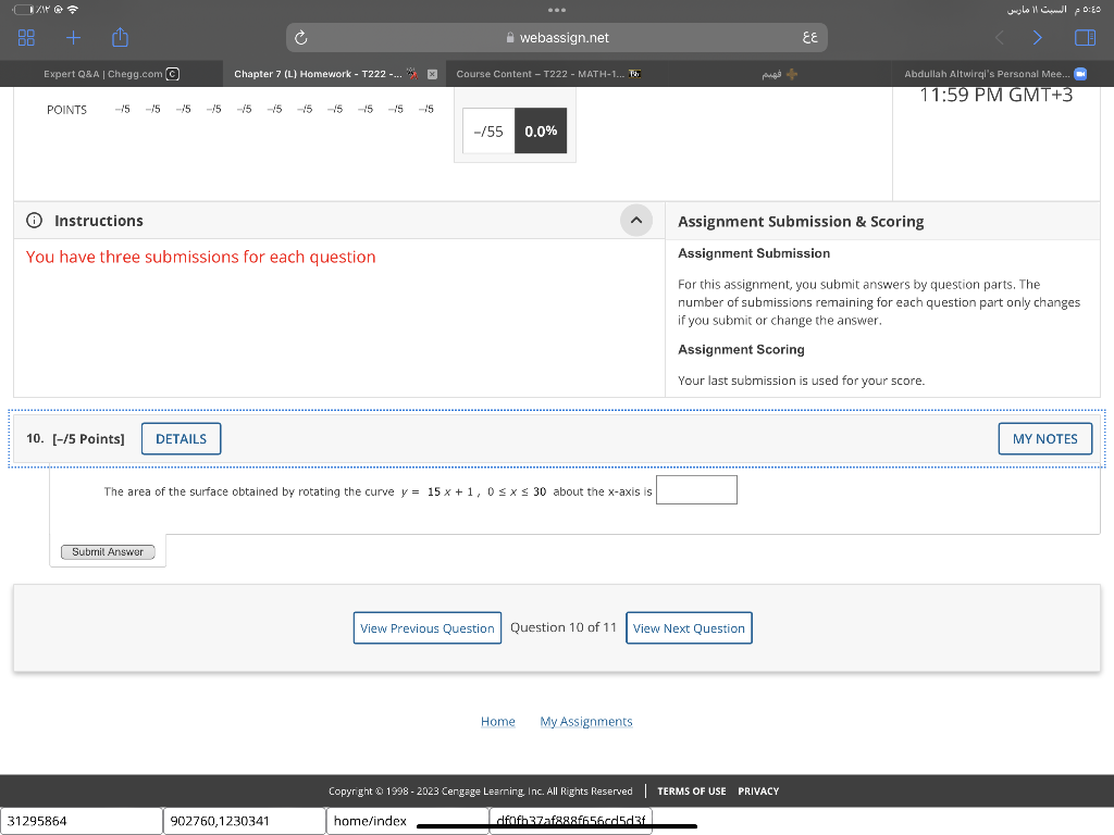 Solved (i) Instructions ^ Assignment Submission \& Scoring | Chegg.com