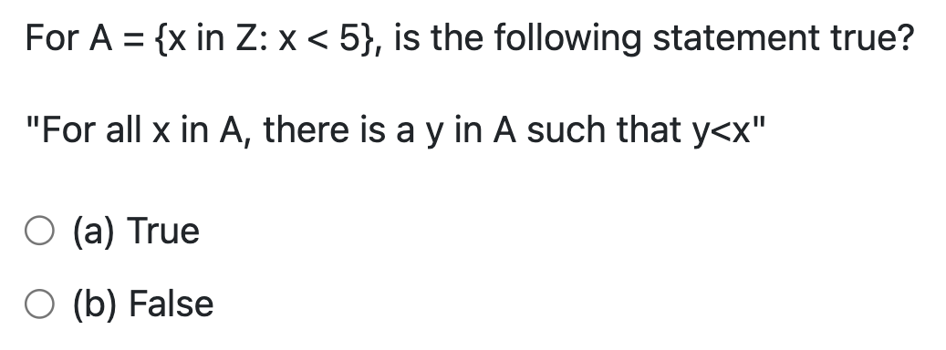 Solved For A = {x in Z: x