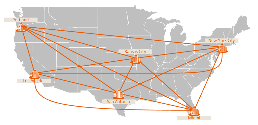 Solved This is the architecture diagram of the wide area | Chegg.com