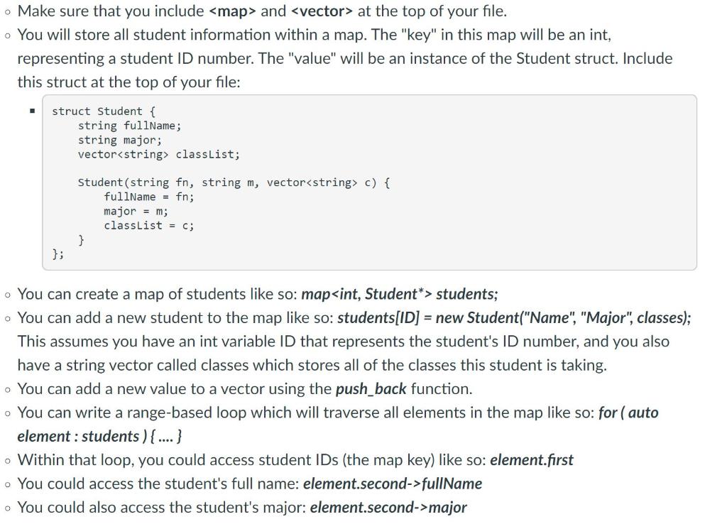 Solved *** C++ please *** The program should include the | Chegg.com