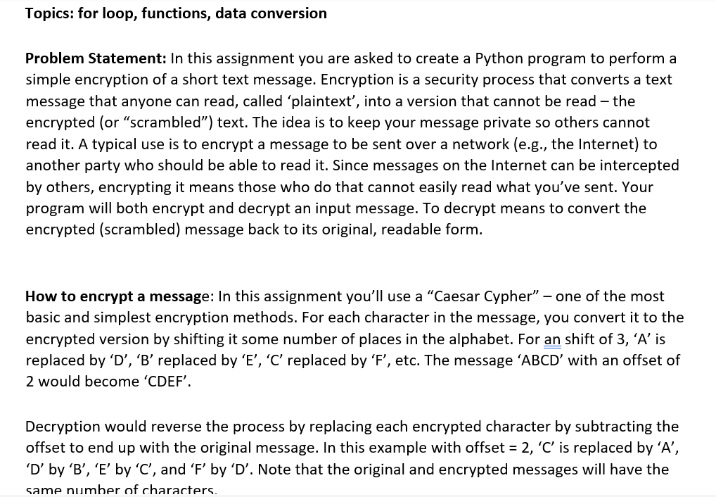 Solved Topics: for loop, functions, data conversion Problem | Chegg.com