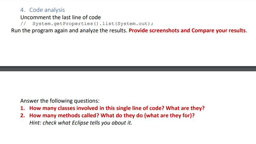 Solved import java.io.File; class GetProperties public | Chegg.com
