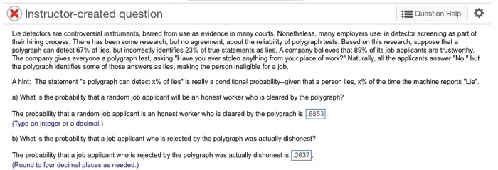 Solved Instructor-created question Question Help Lie | Chegg.com