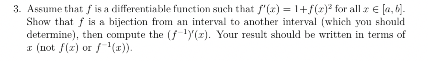 Solved Assume that f ﻿is a differentiable function such that | Chegg.com