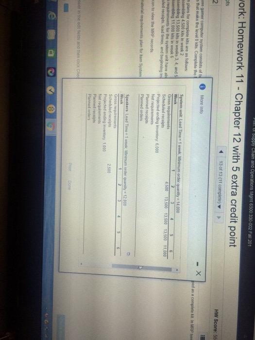 Homework: Homework 11 - Chapter 12 with 5 extra | Chegg.com