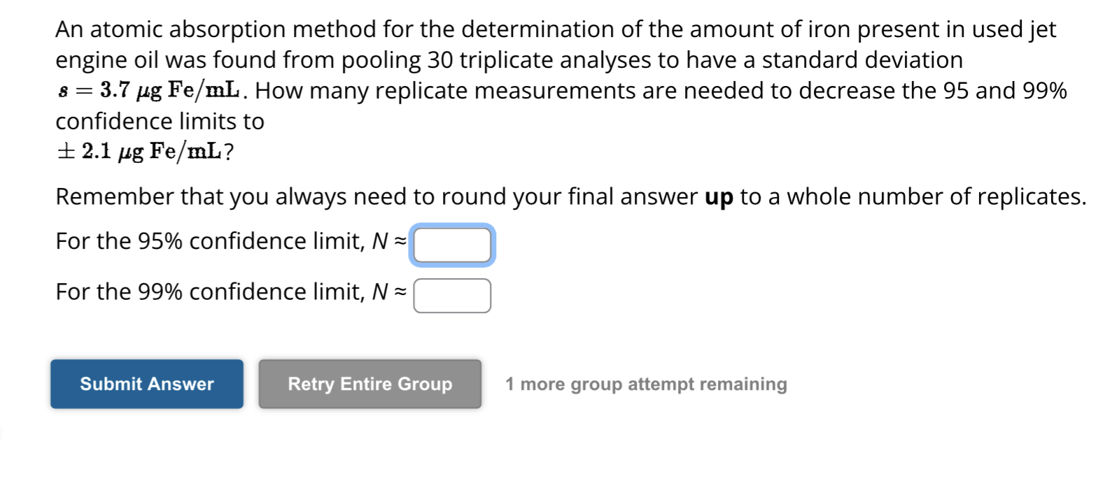 Solved An atomic absorption method for the determination of | Chegg.com