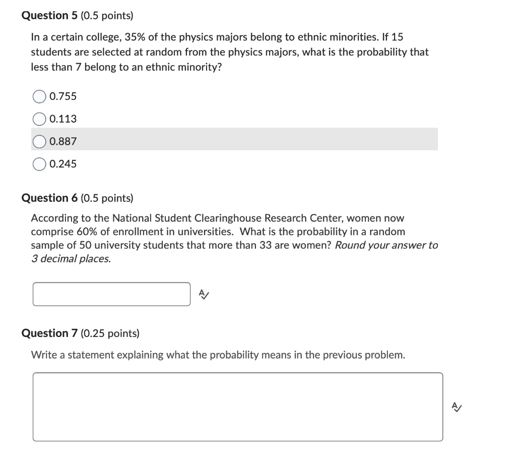 Solved In a certain college, 35% of the physics majors | Chegg.com