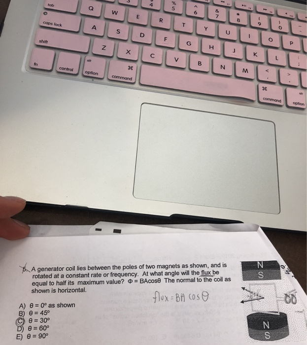 Solved 6 cops lock shift control option A generator coil | Chegg.com