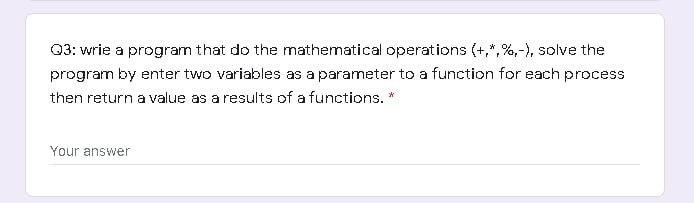 Solved 03: wrie a program that do the mathematical | Chegg.com