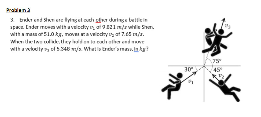 Solved 3. Ender and Shen are flying at each other during a | Chegg.com