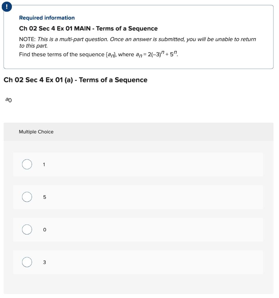 Solved Required Information Ch 02 Sec 4 Ex 01 Main Terms 