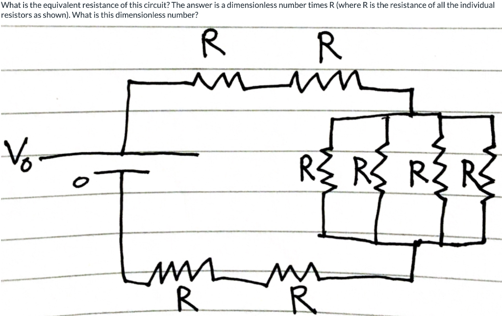 Solved Vhat is the equivalent resistance of this circuit? | Chegg.com