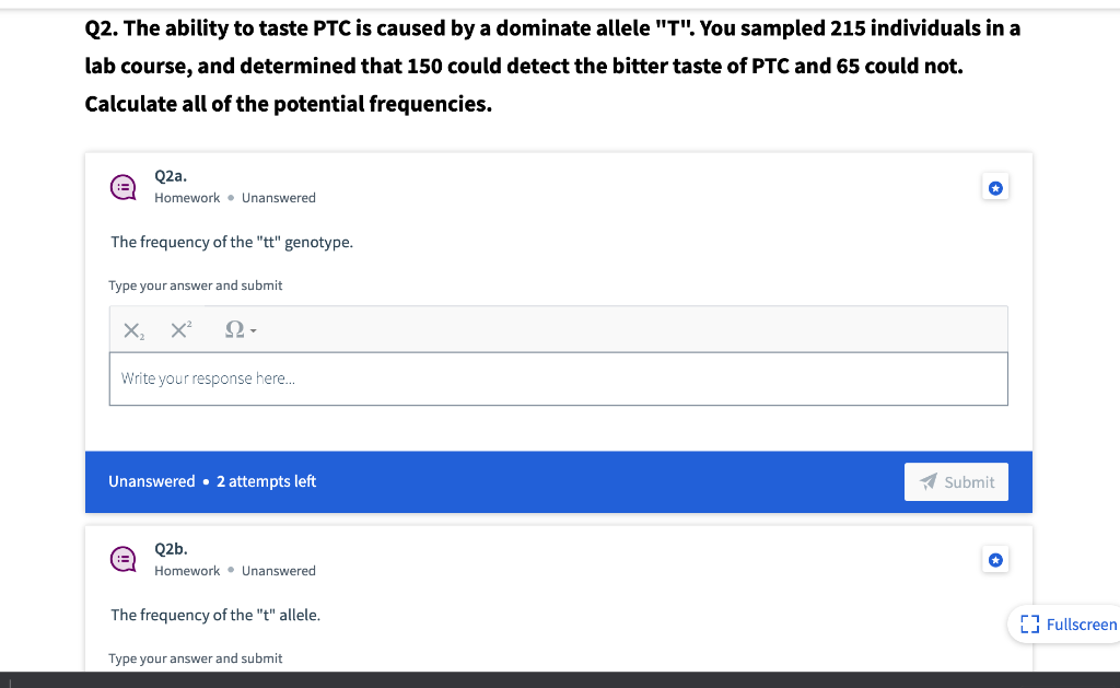 Solved Remember the basic formulas: p2 + 2pq+q2 = 1 and p + | Chegg.com