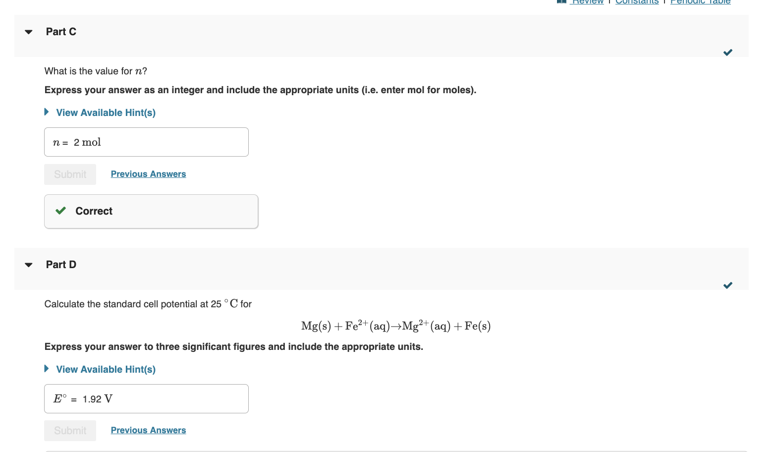 Solved I only need help on Part E. I included the other | Chegg.com