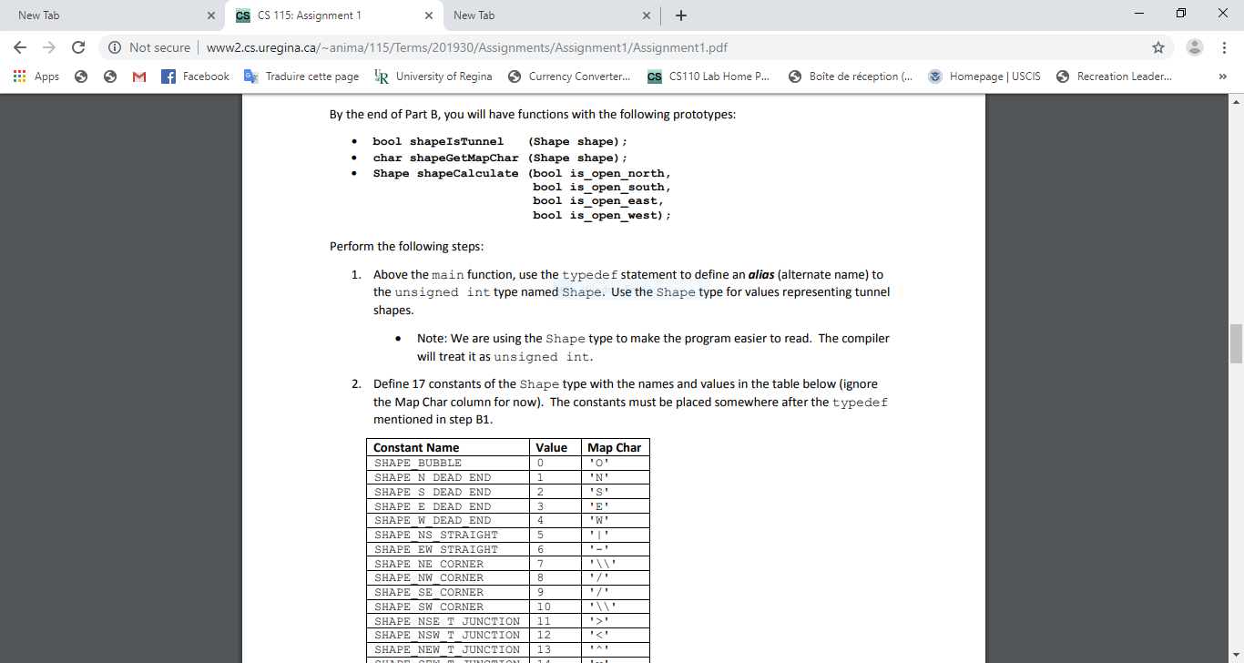 New Tab X CS CS 115: Assignment 1 X New Tab x + - X → | Chegg.com