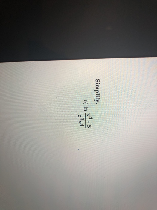 Solved Simplify 6) In X15 | Chegg.com
