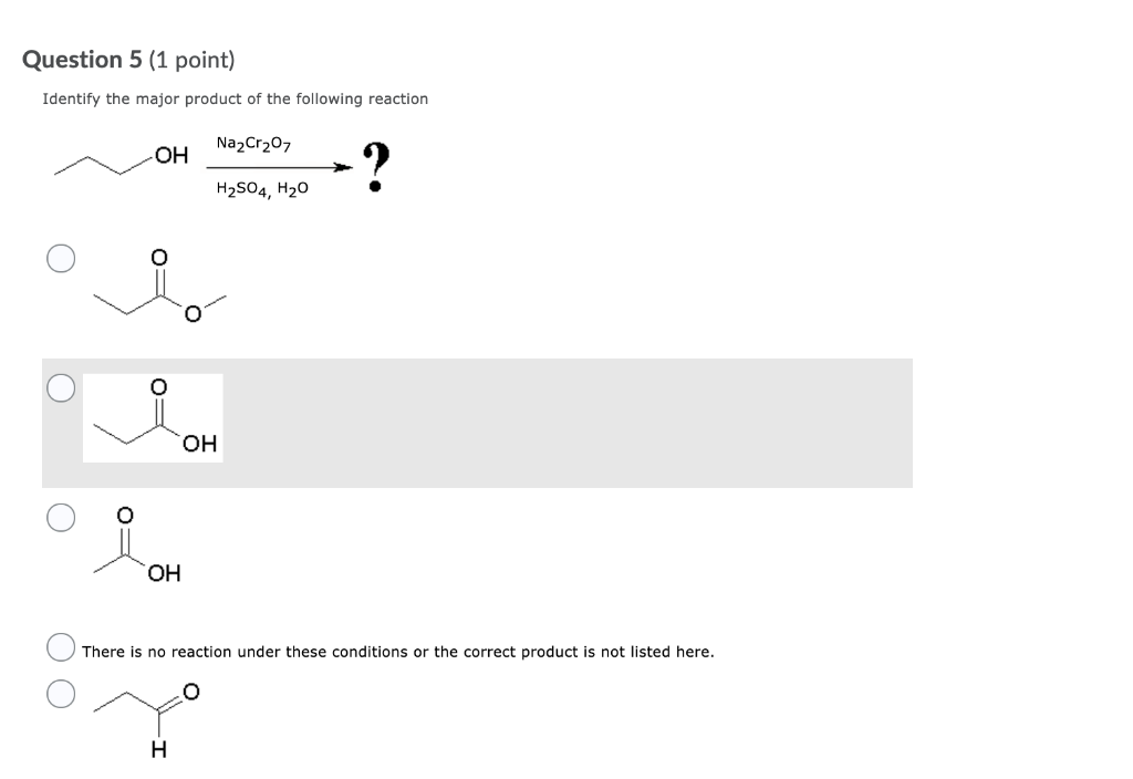 Solved Question 1 (1 point) Classify the following reaction | Chegg.com