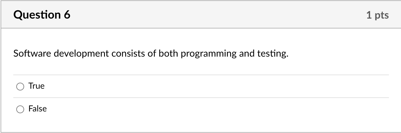 Solved Software development consists of both programming and | Chegg.com