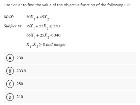 Solved Use Solver to find the value of the objective | Chegg.com