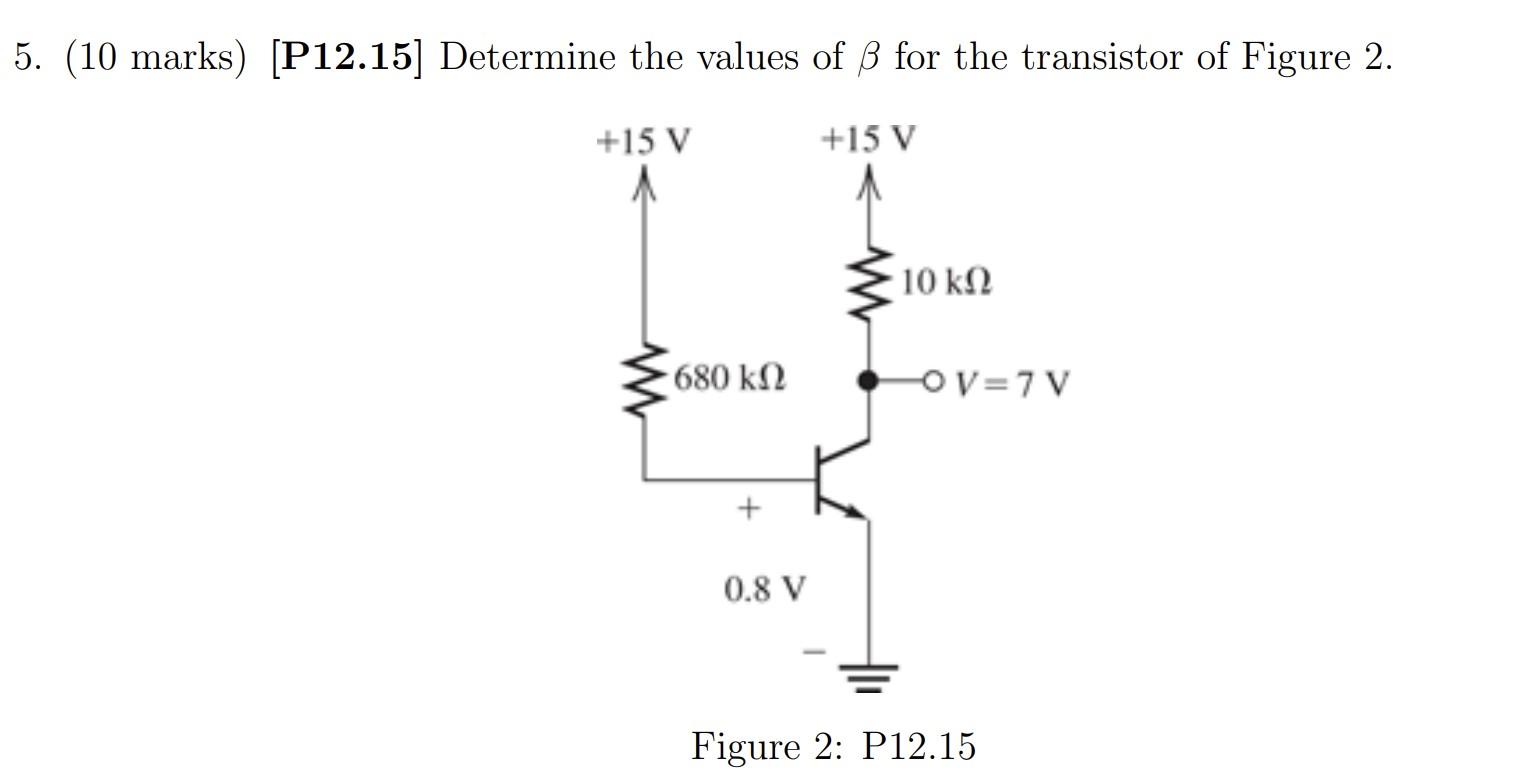 Solved 5. (10 marks) [ P12.15] Determine the values of β for | Chegg.com