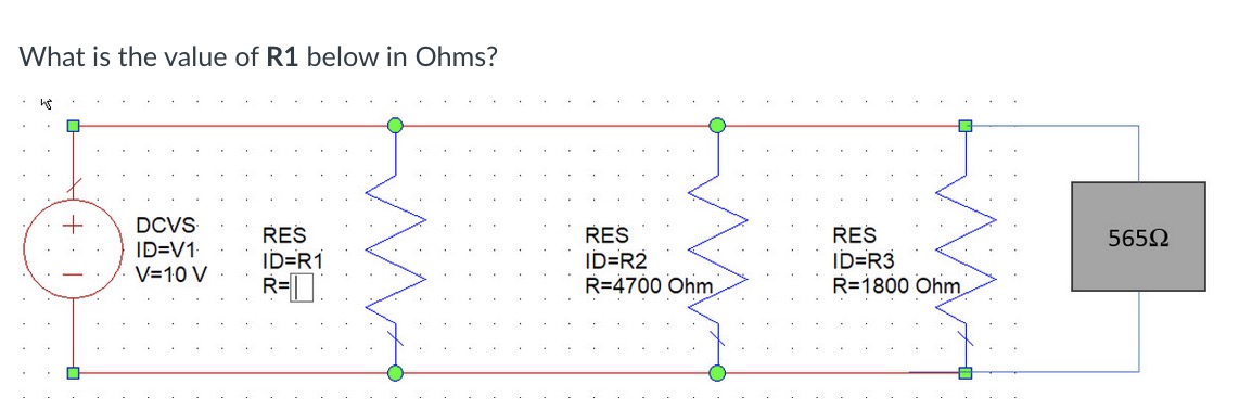 Solved What is the value of R1 below in Ohms? | Chegg.com