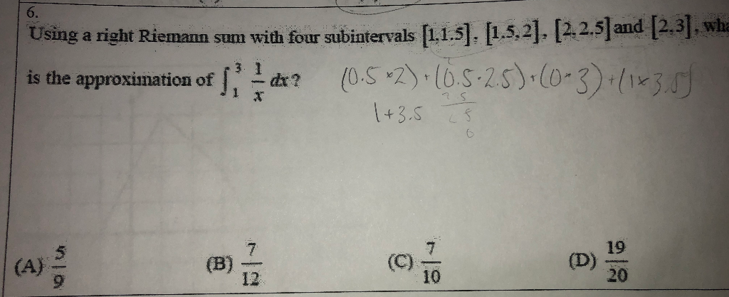 Solved Using a right Riemann sum with four subintervals | Chegg.com
