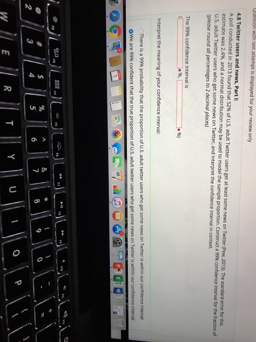 Solved QUestion with last attempt is displayed for your | Chegg.com
