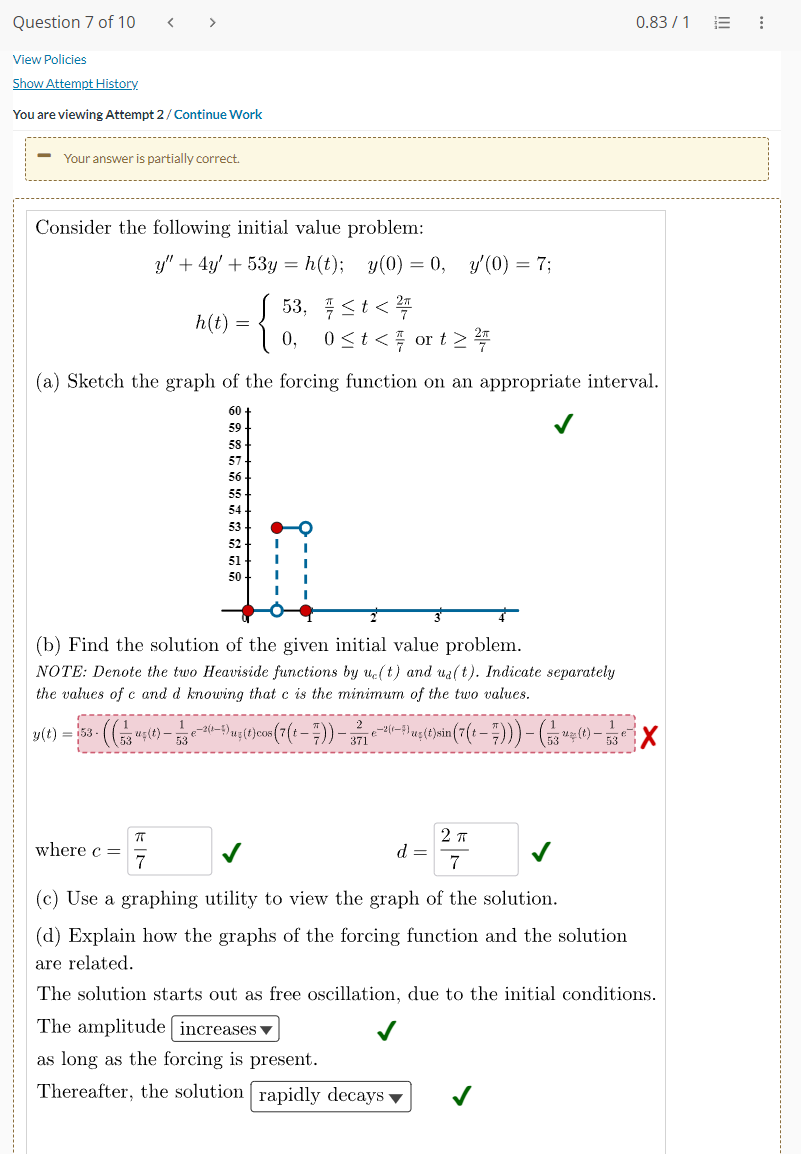 Solved Consider the following initial value problem: | Chegg.com