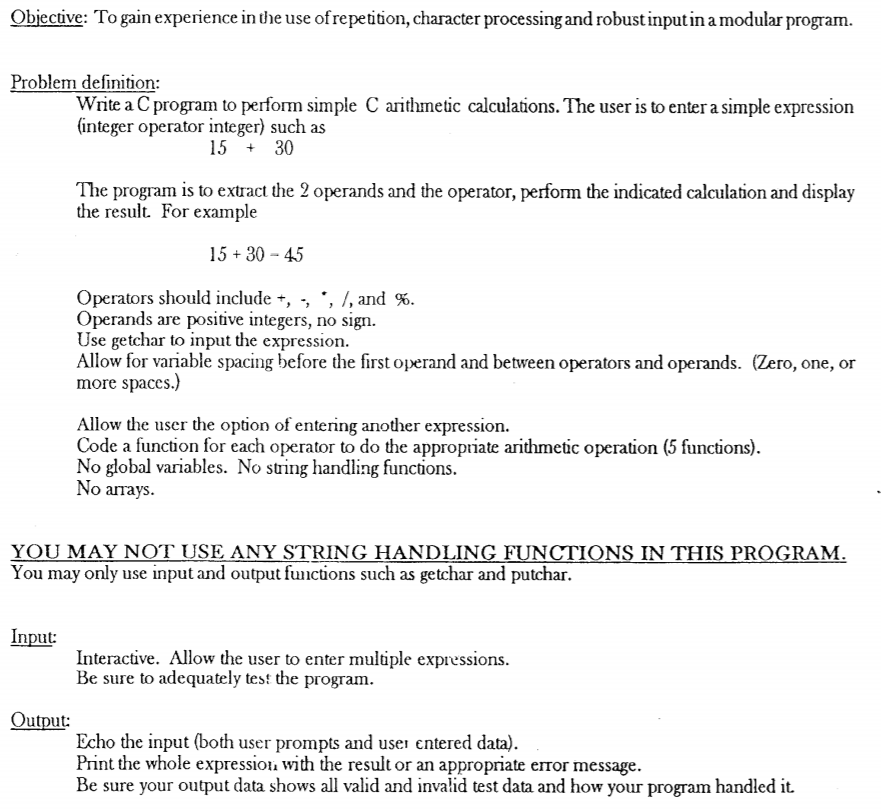 Solved Help with my C Program For inputting and outputting | Chegg.com