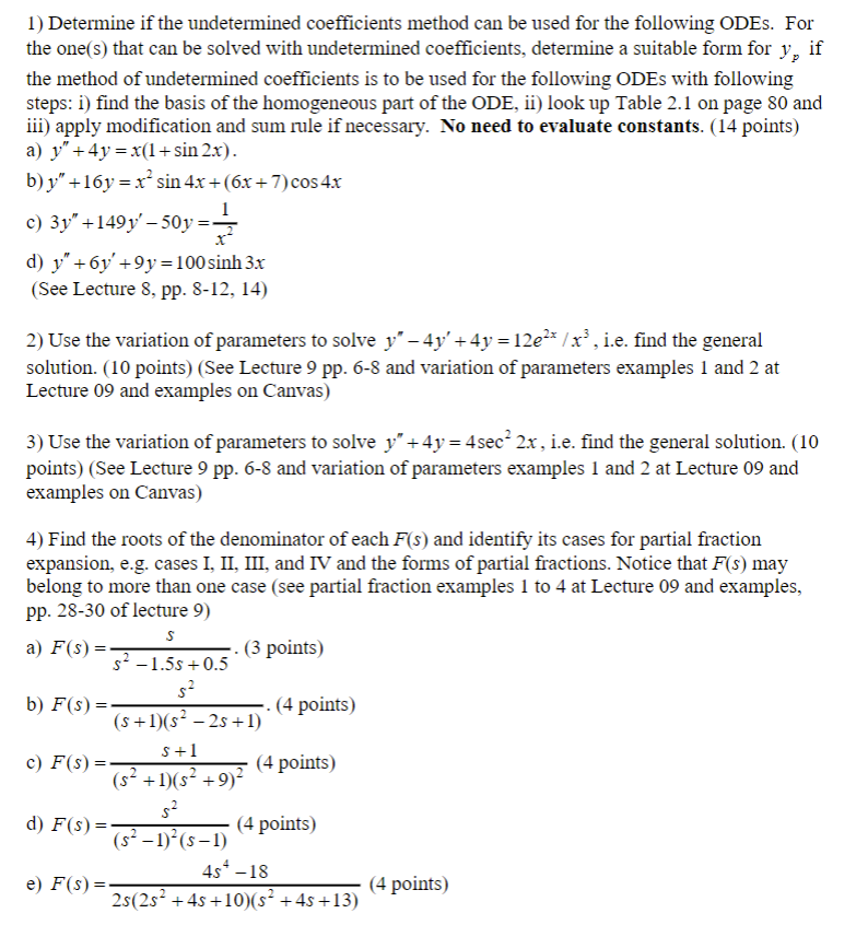 Solved If someone could complete all of these it would be | Chegg.com