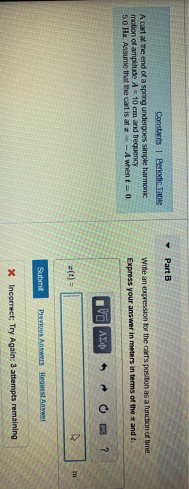 Solved Part B Constants I Perlodic Table Write an expression | Chegg.com