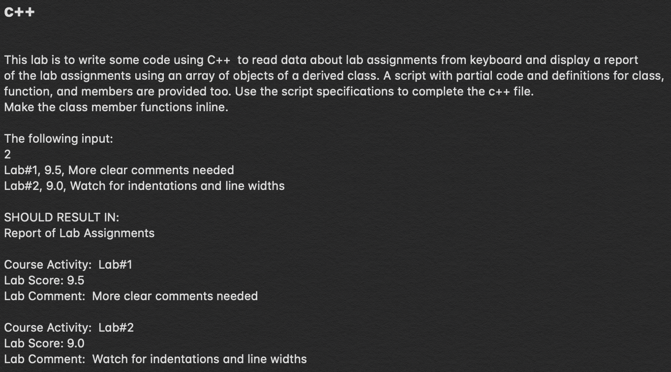 Solved Script: // add include statements #include | Chegg.com