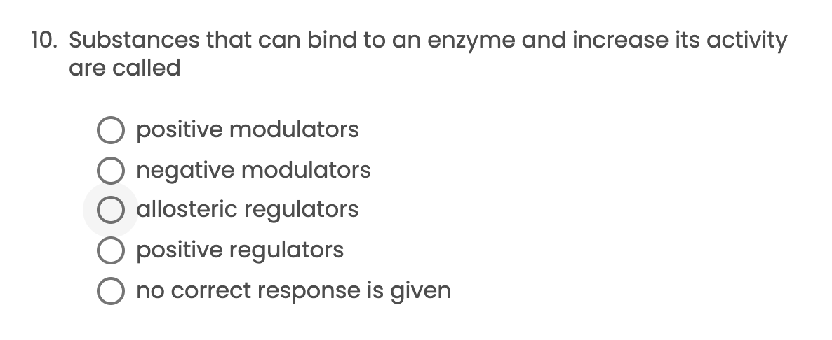Solved 10. Substances that can bind to an enzyme and | Chegg.com