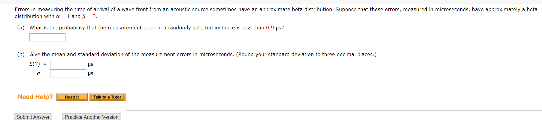 Solved Errors in measuring the time of arrival of a wave | Chegg.com
