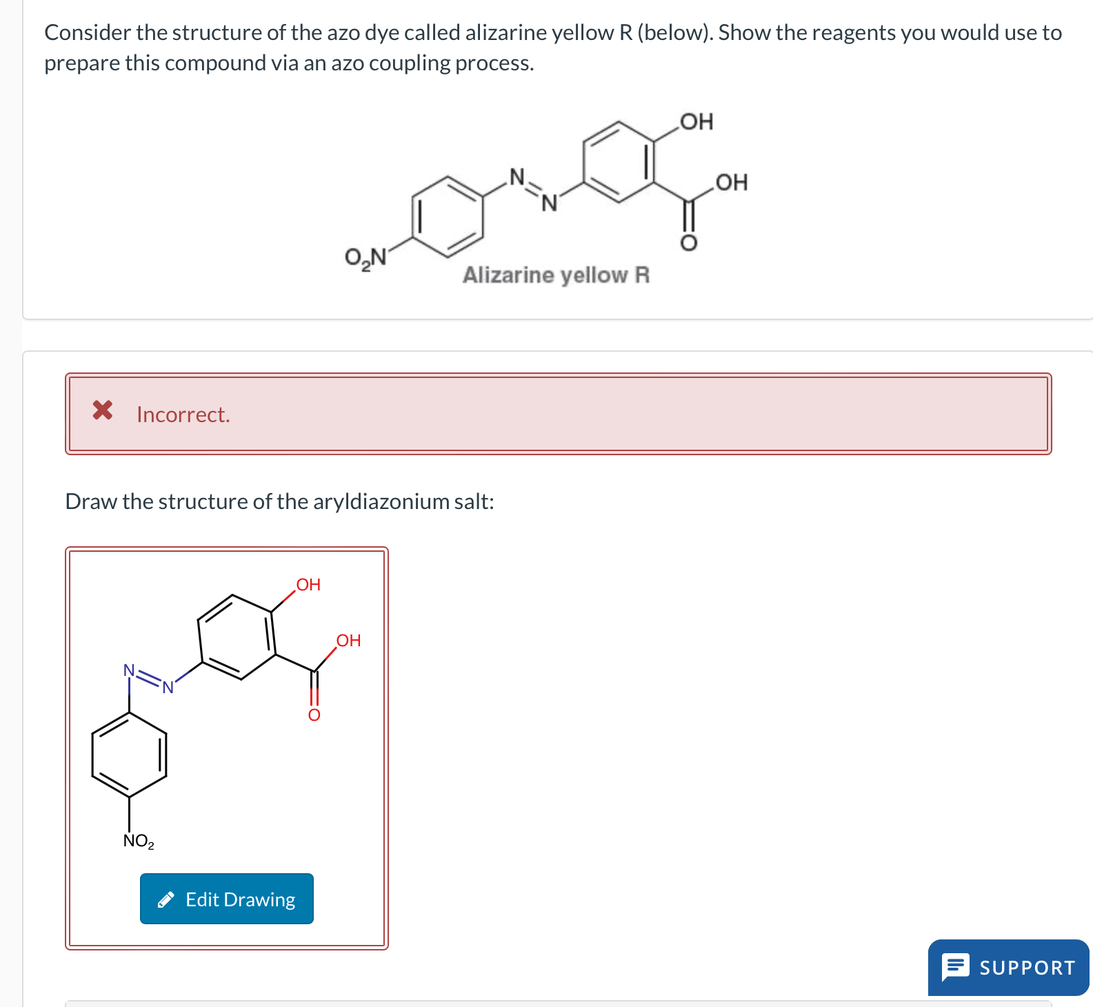 Solved Consider the structure of the azo dye called | Chegg.com