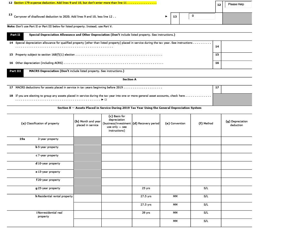 Solved Please help me with this 2019 tax return. All | Chegg.com