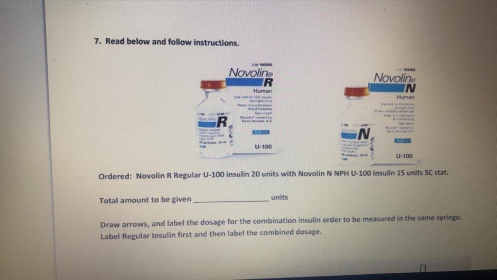 7. Read below and follow instructions. 13 Novoline | Chegg.com