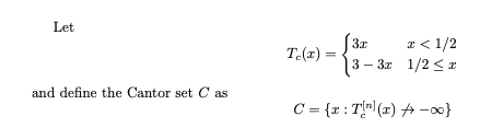 Solved Let Tc(x)={3x3−3xx