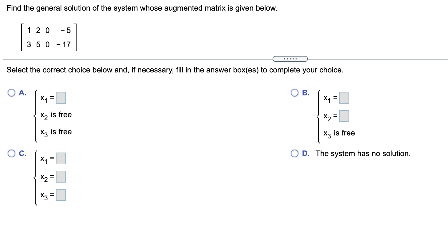Solved Find the general solution of the system whose | Chegg.com