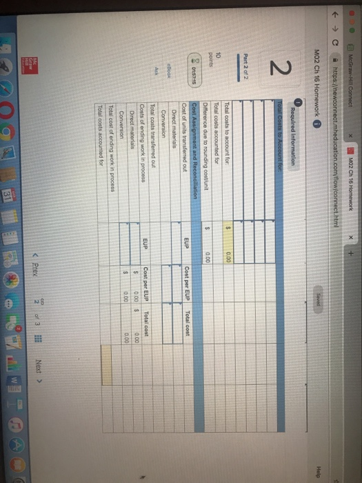 Solved M02 Ch 16 Homework M02 Ch 16 2 Use the following | Chegg.com